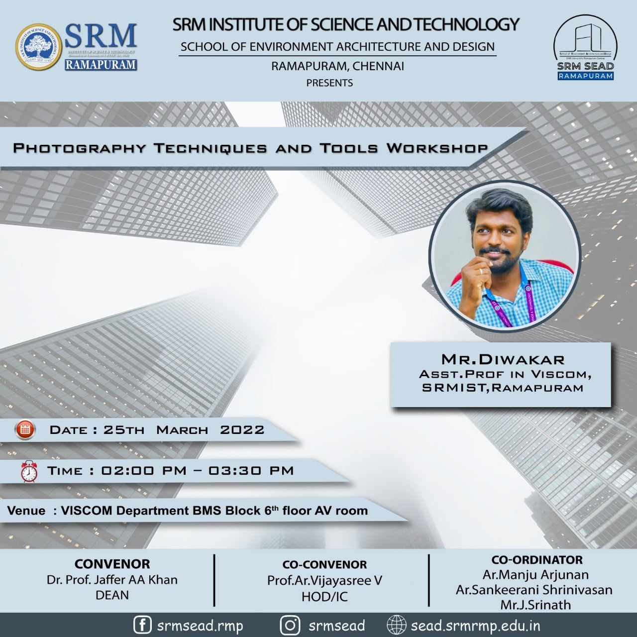 Guest Lectures – SRM Sead – School Of Environment Architecture and Design