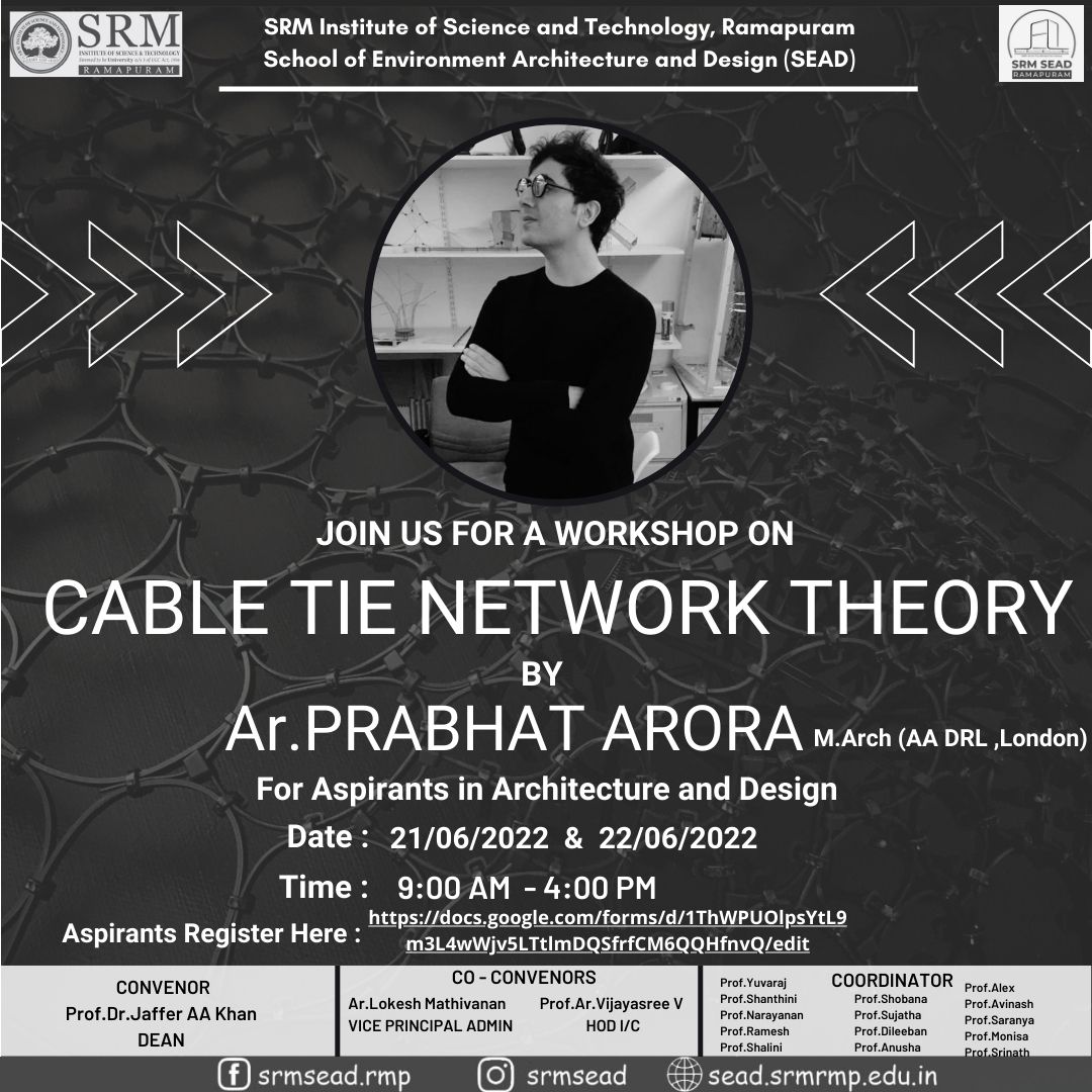 Guest Lectures – SRM Sead – School Of Environment Architecture and Design